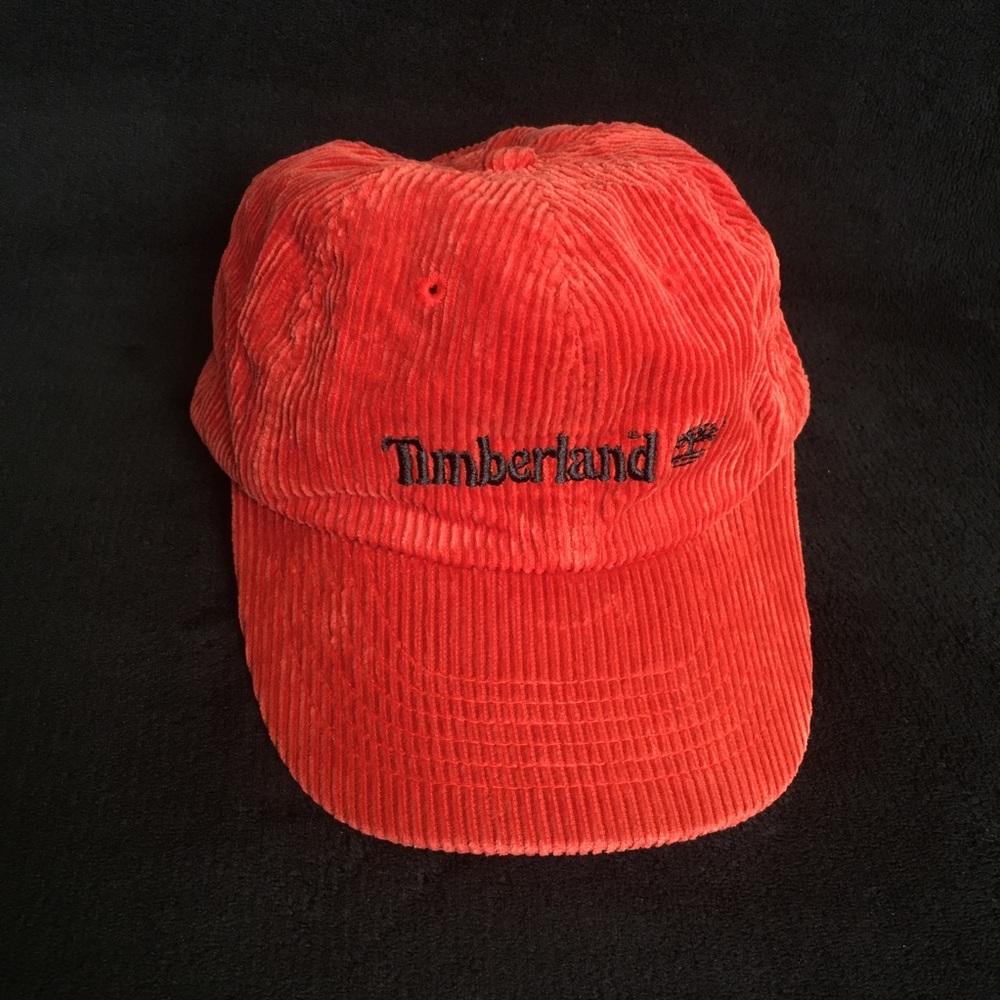 Timberland Rare Vintage Red Corduroy Hat. Sh!Ts Old B… - Gem